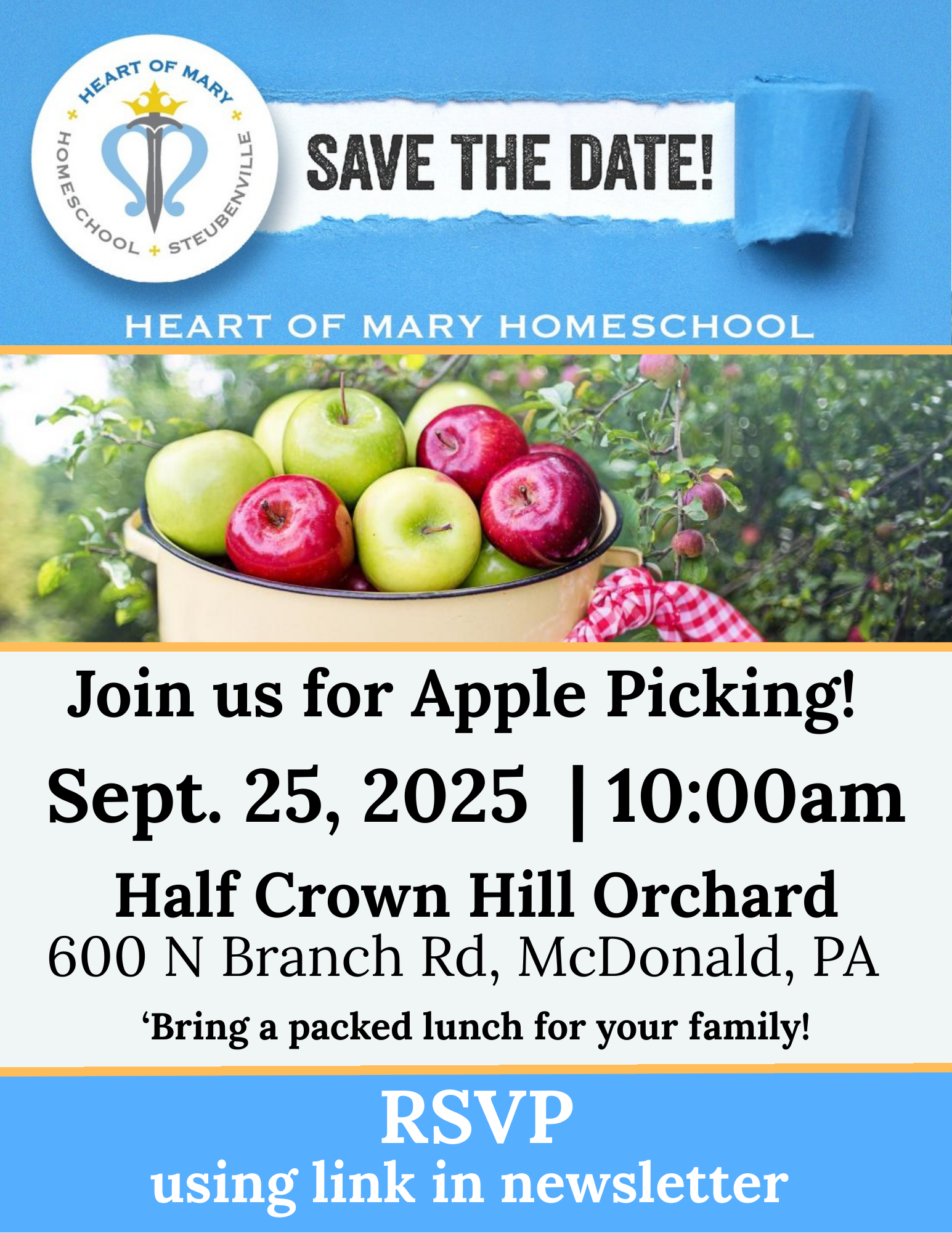 2025 Apple Picking – Heart of Mary Steubenville